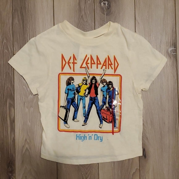 Tops | Def Leppard Crop Top | Poshmark